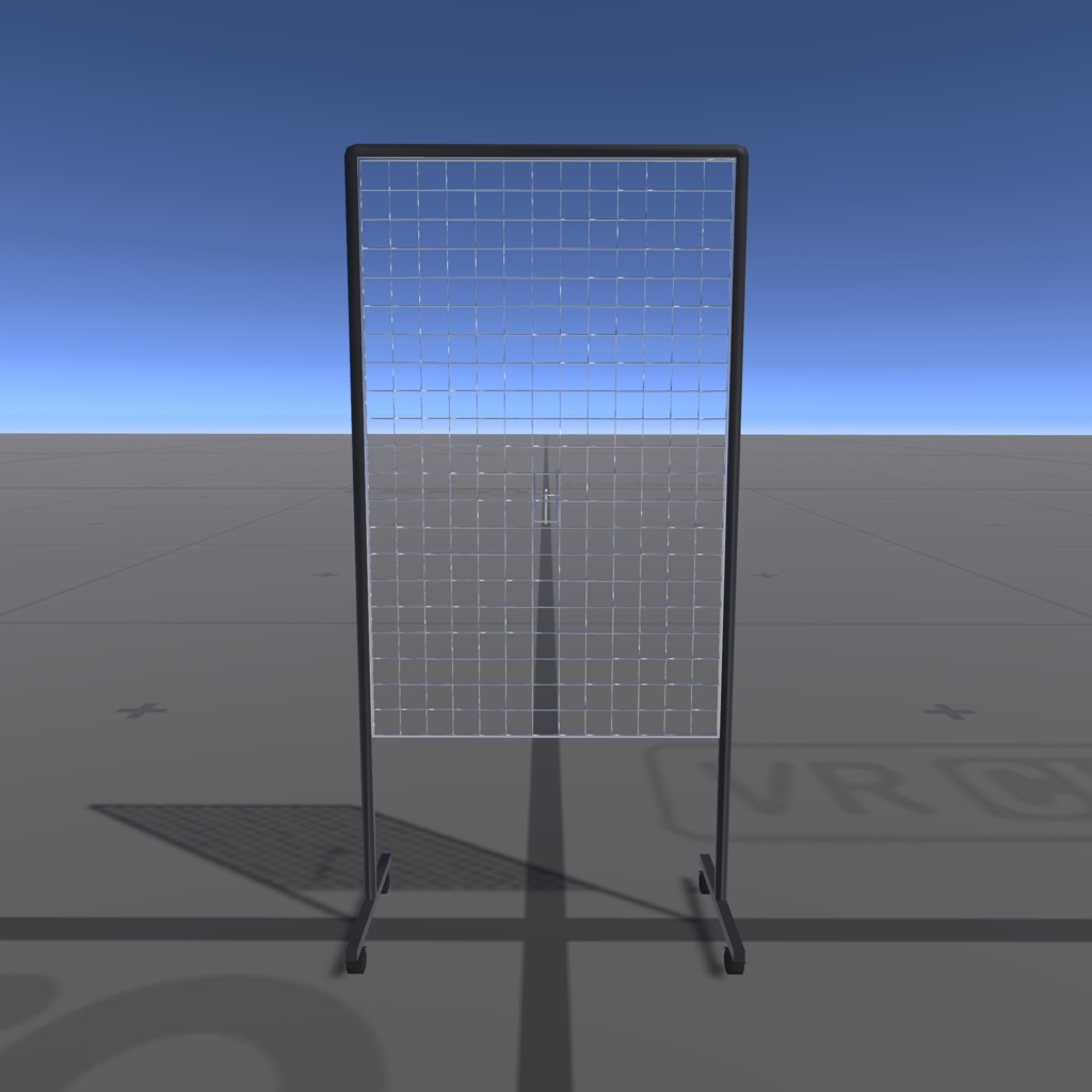 [VRChat] Mesh Panel Stand & Hook Set - なべあきのおみせ。 - BOOTH