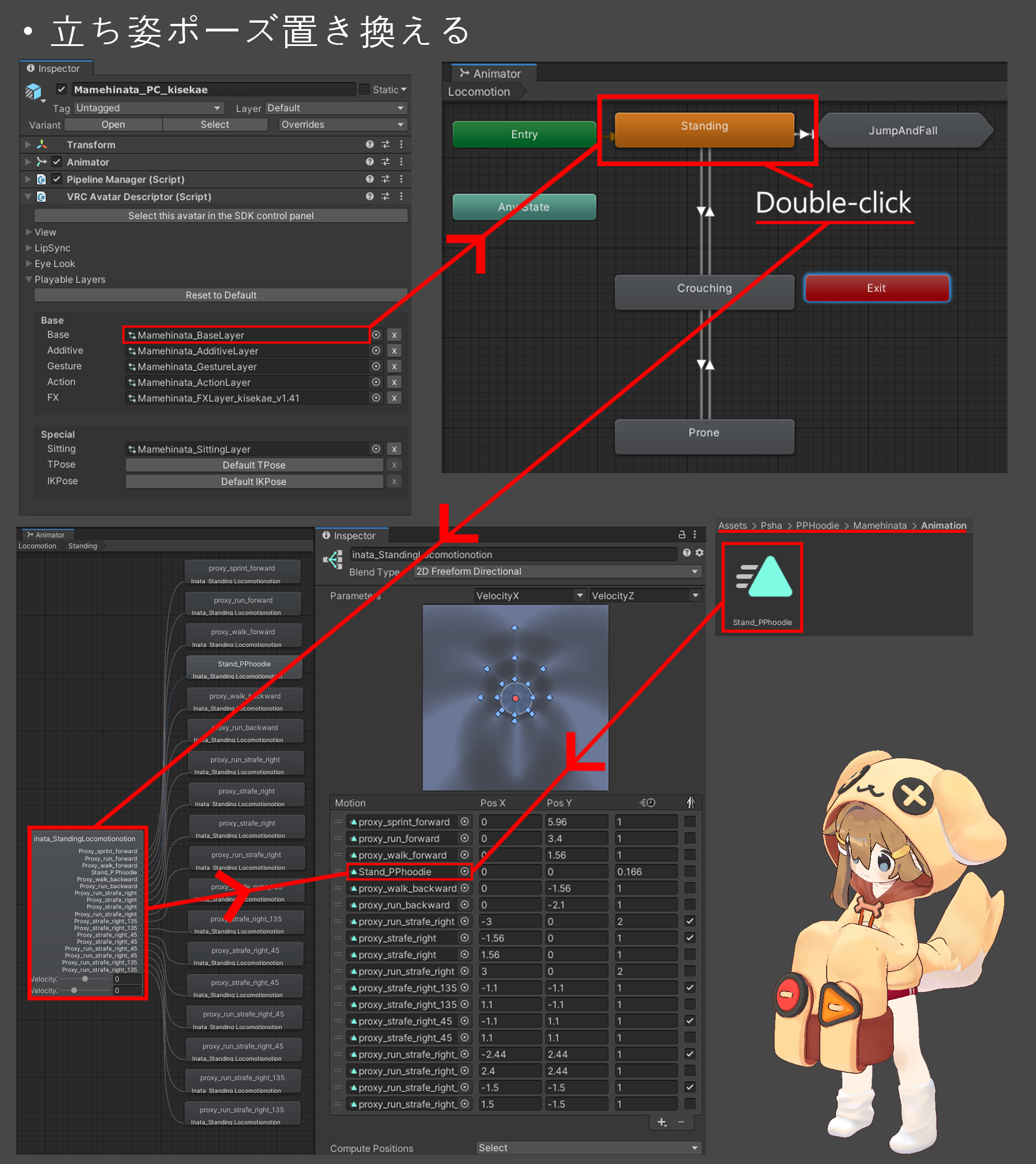 パピーパーカー【まめひなた用】 - P*Connect - BOOTH