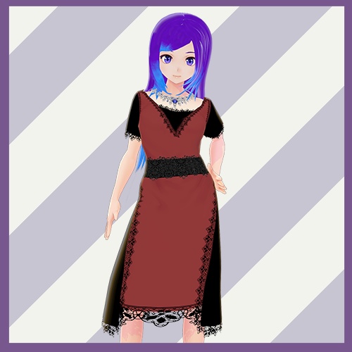 [Free / Vroid ] Medieval Dress texture | outfit - cec-halanas - BOOTH