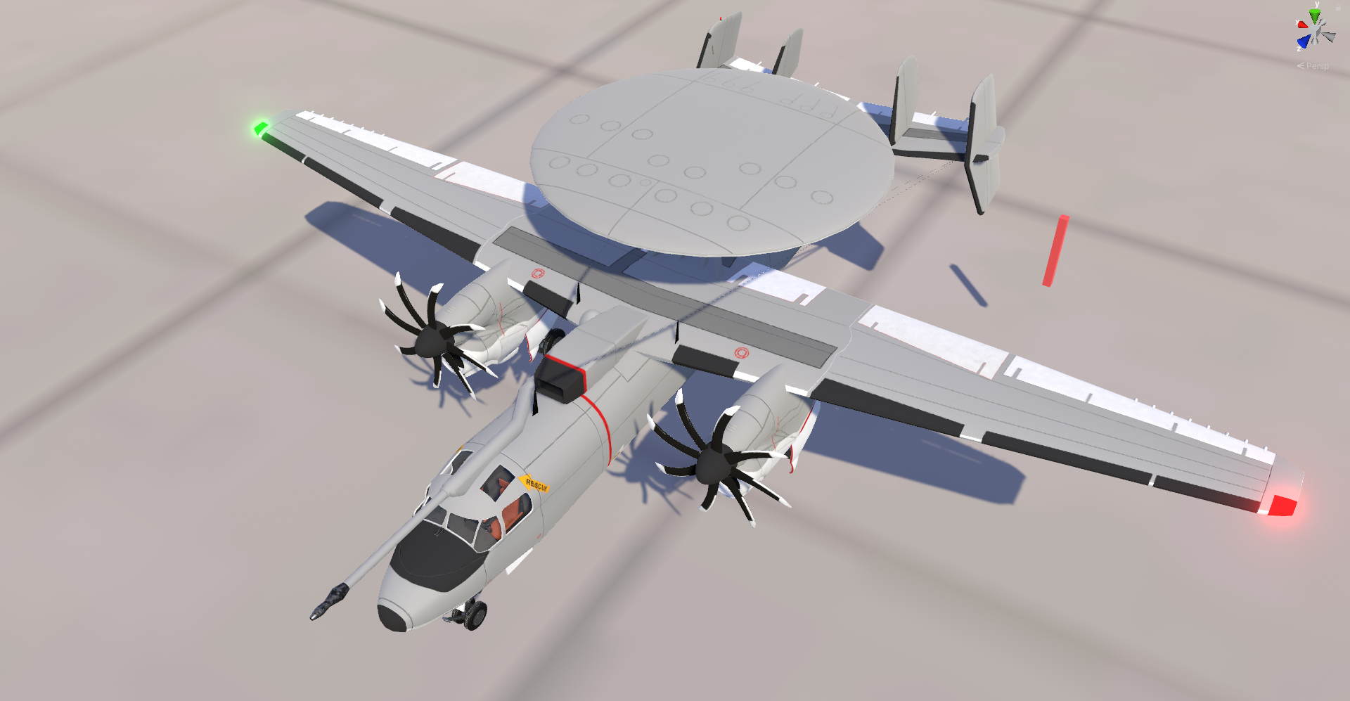 [Sacc1.64/1.7対応]LE-2C/D ホークアイ[VRChat想定モデル] - 航空系事業企業「Laplus」 - BOOTH