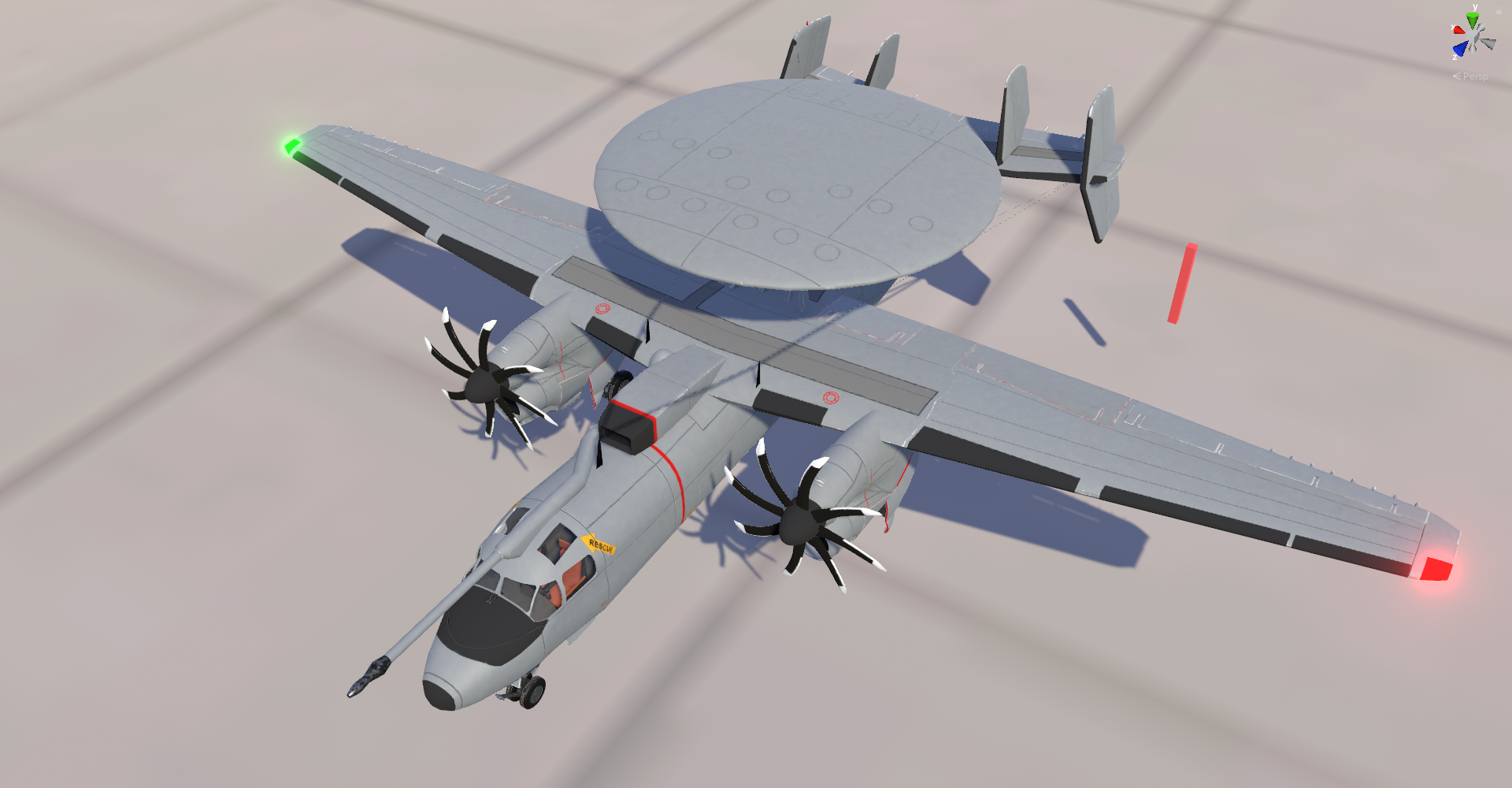 [Sacc1.64/1.7対応]LE-2C/D ホークアイ[VRChat想定モデル] - 航空系事業企業「Laplus」 - BOOTH