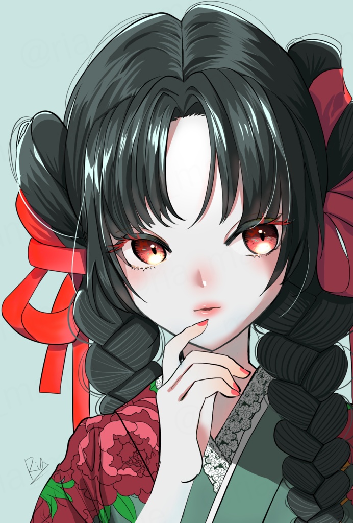 着物女子3 ポストカード - ria - BOOTH