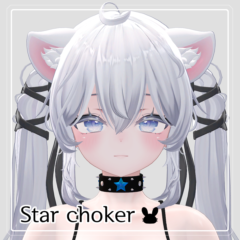 【Vrchat 3Ⅾ model】Star choker/チョーカー (sio対応) - Evinの3D shop - BOOTH