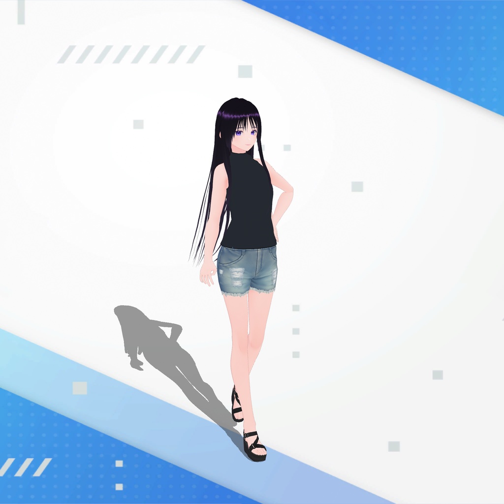 サキ ver.2 （Vroid,VRM,XAvatar）※無料版あり - shop-perch - BOOTH