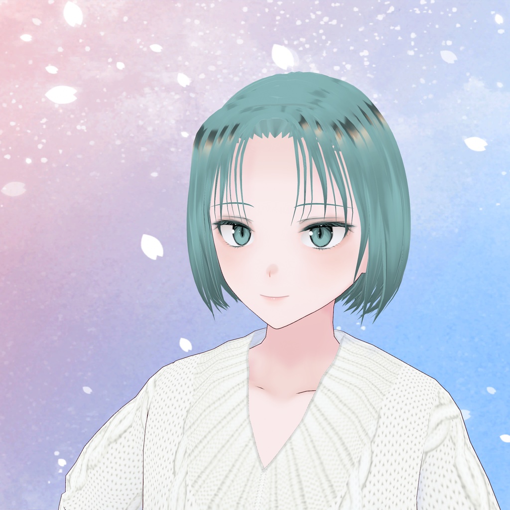 ユウナギ（Vroid,VRM,XAvatar）※無料版あり - shop-perch - BOOTH