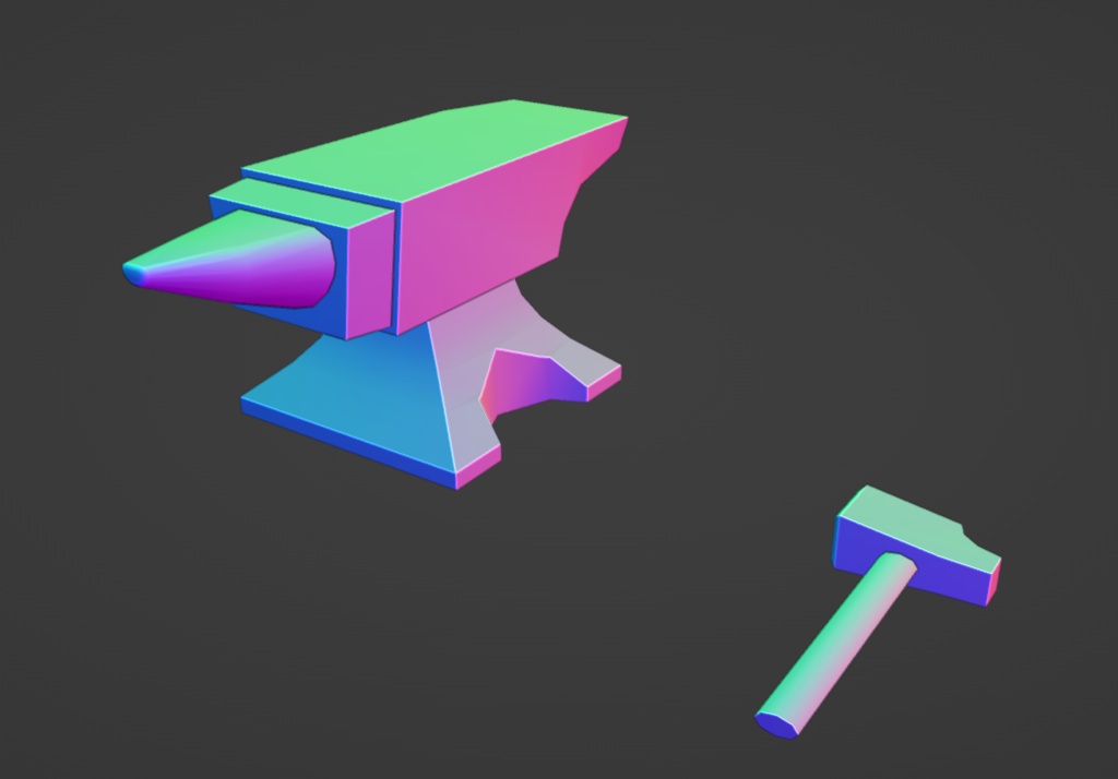 Anvil & Hammer - Low Poly - Game Ready - Hachi Dog 3D Models - BOOTH