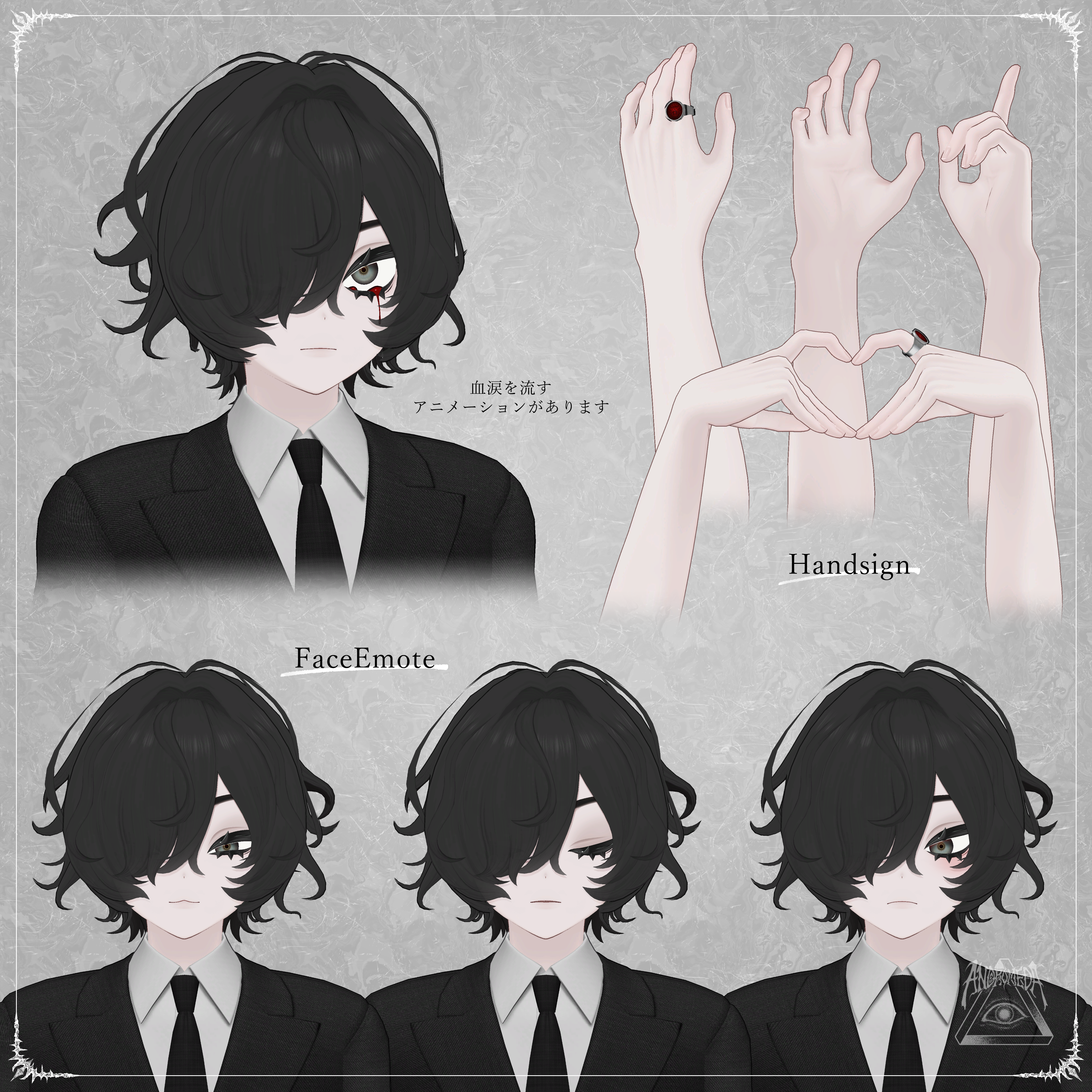ダミアン -Damien- 【オリジナル3Dモデル】 - 5Z6PBK - BOOTH
