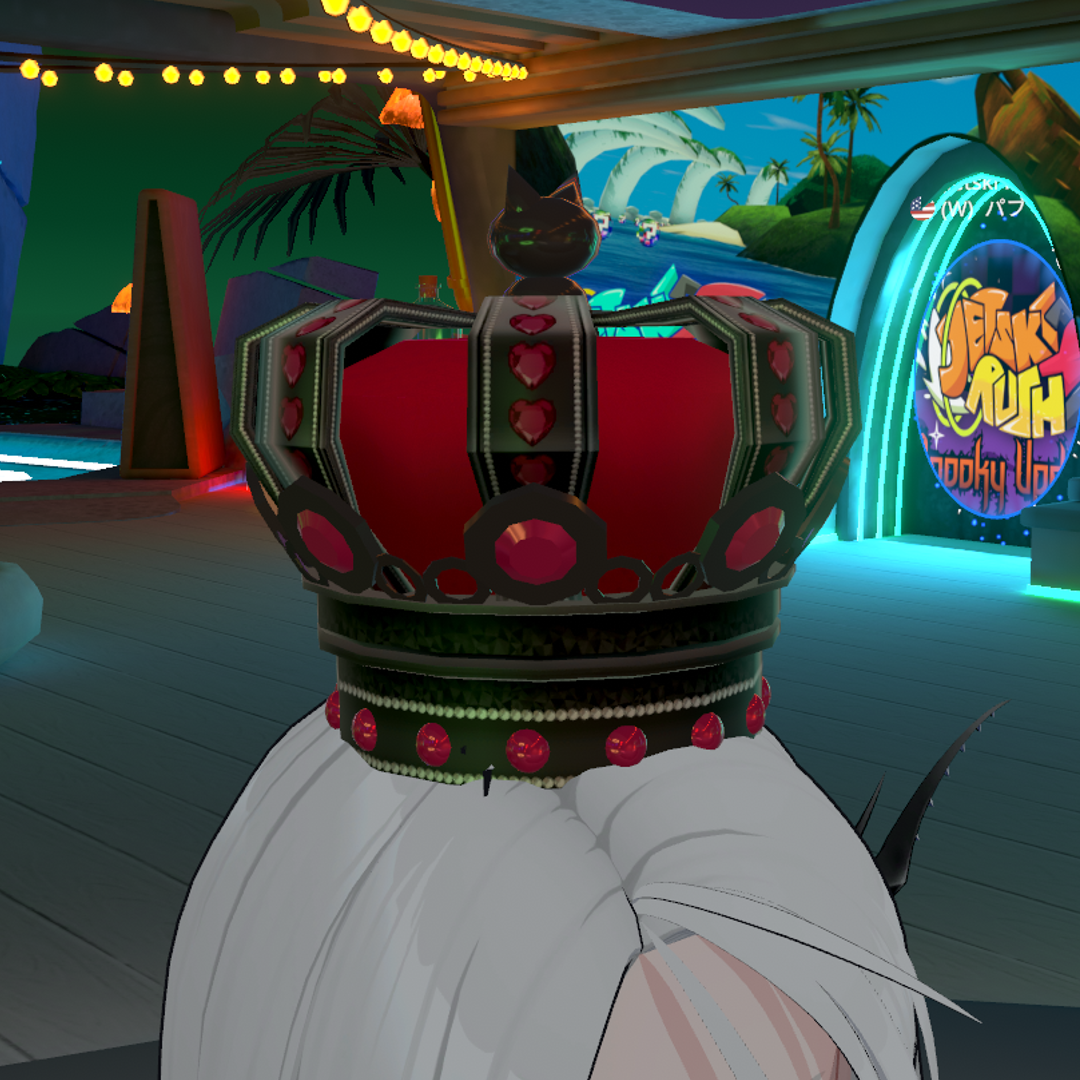 【VRChat想定】黒猫の王冠-Black cat crown- - MURDERMEA - BOOTH