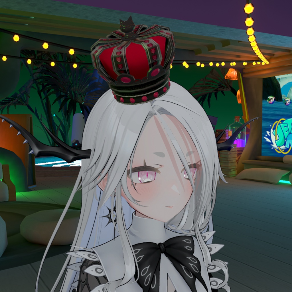 【VRChat想定】黒猫の王冠-Black cat crown- - MURDERMEA - BOOTH