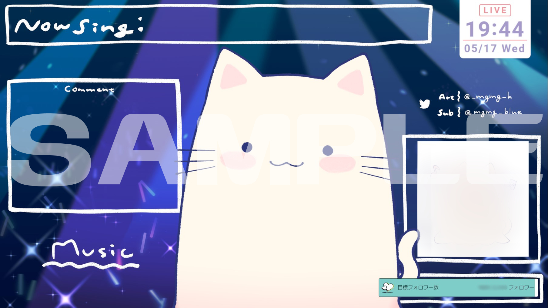 【配信素材】なにが背景でも配信画面にできちゃう手描きフレーム - mogmog - BOOTH