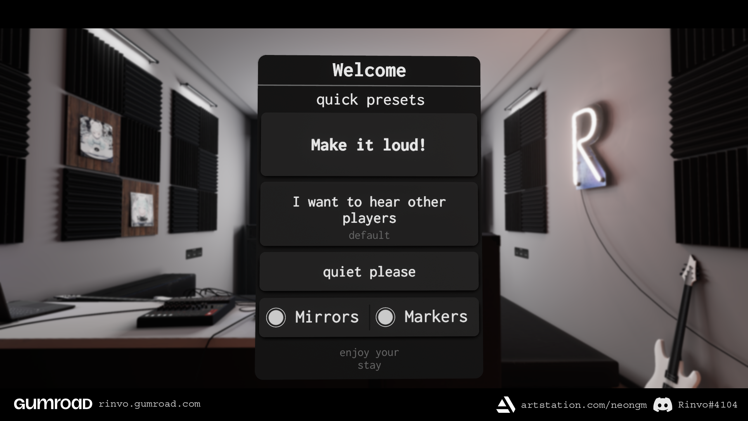 Rinvo's Home Theater (PC/PCVR/Quest VRChat World) - New Videoplayer update! - rinvo - BOOTH