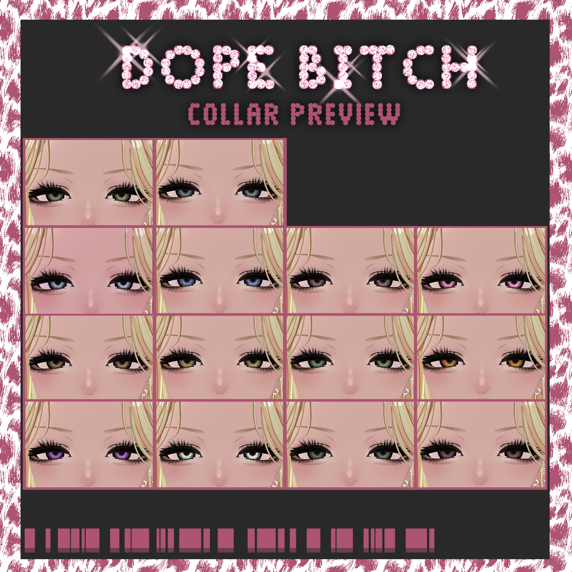 【mao Shuan LUMINA】DOPE BITCH eyes+make up texture【真央 しゅあん ルミナ】 - CYBER BABE-サイバーベイブ- - BOOTH