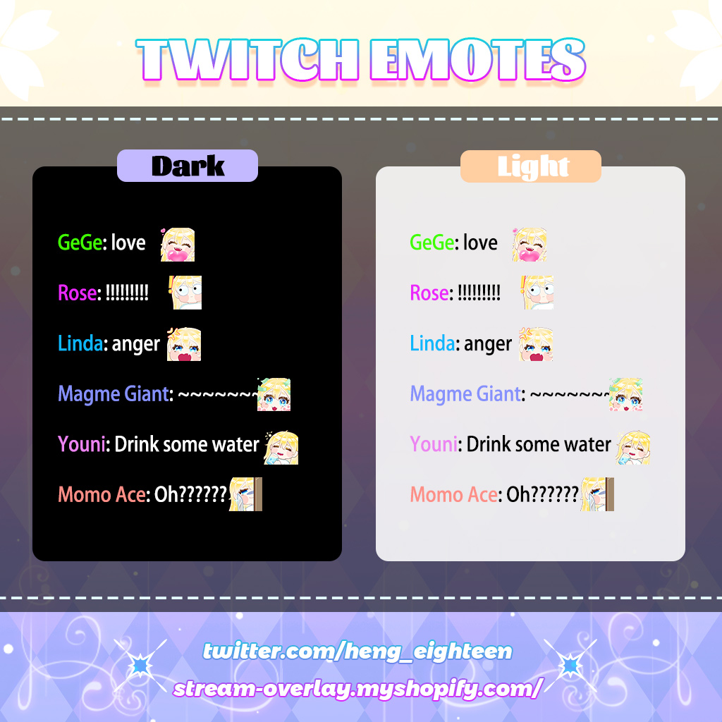 【Twitch Emote】Blonde Twitch Emotes | Emote, Livestream Emote, Cute ...