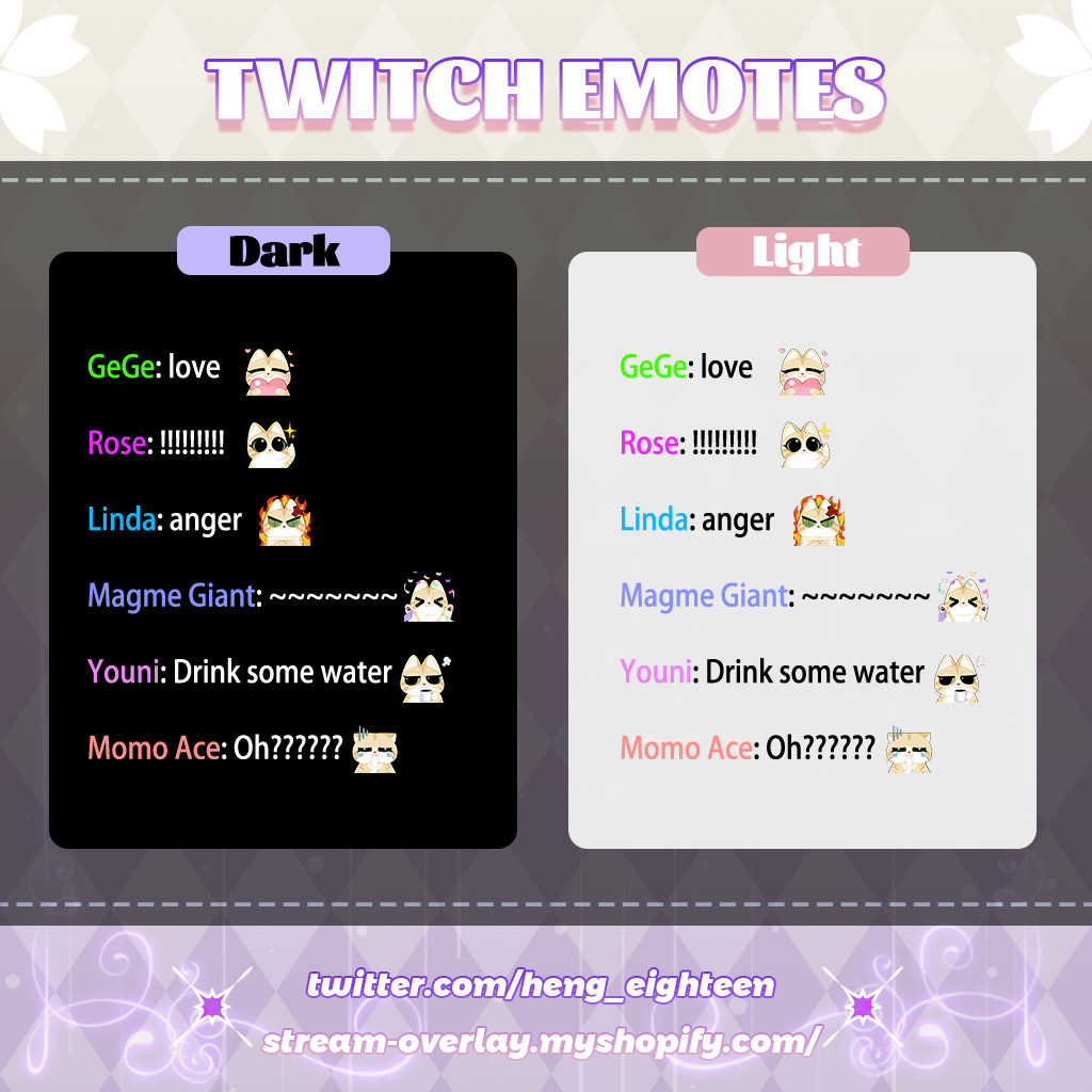 【Twitch Emote】Orange Cat Twitch Emotes | Emote, Livestream Emote, Cute ...