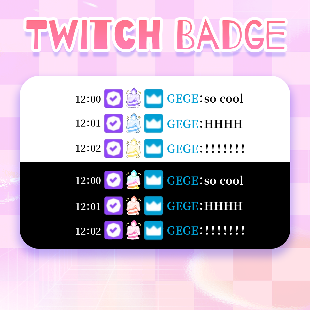 【Twitch Badges】candle Badges - VTuber Stream Shop - BOOTH