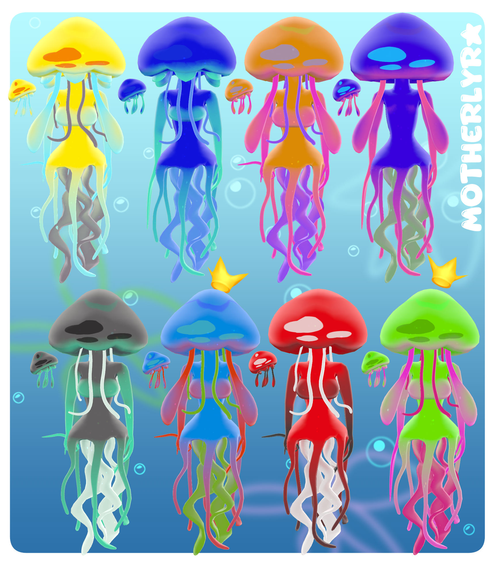 Jellyfish (VRChat) With Pet Follower! - MotherLyra - BOOTH