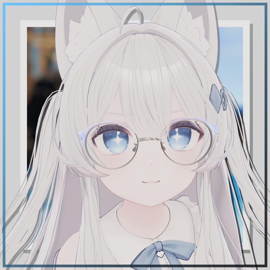 [VRChat] Round Glasses - Borish - BOOTH