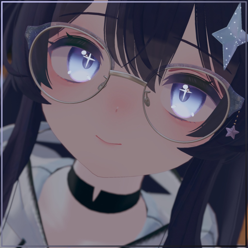 [VRChat] Round Glasses - Borish - BOOTH