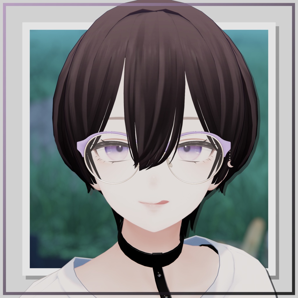 [VRChat] Round Glasses - Borish - BOOTH