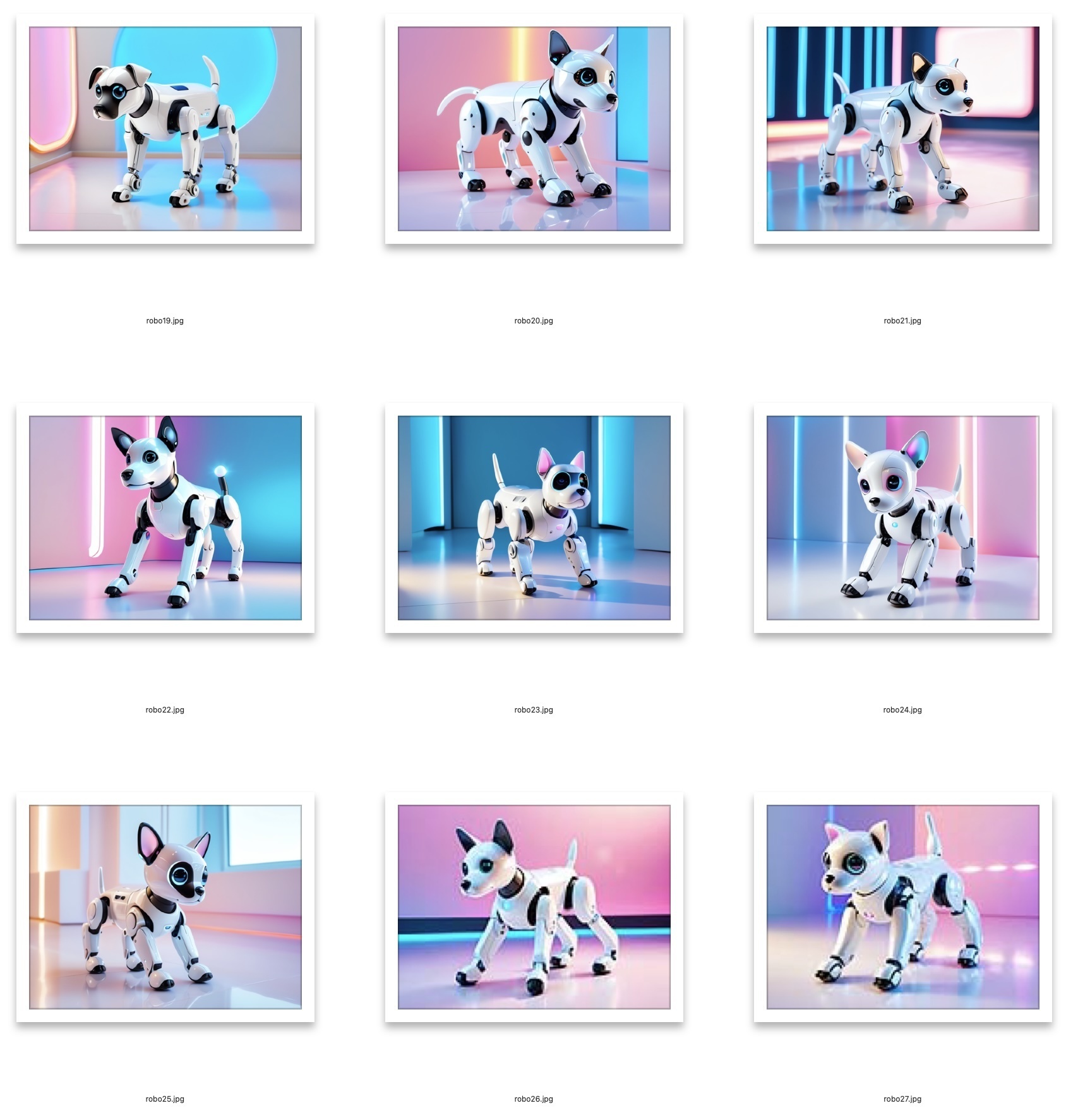 【AI画像素材】未来の犬型ロボット集 vol.1｜Futuristic Robot Dogs vol.1（32枚セット・高解像度） - ais-vision - BOOTH