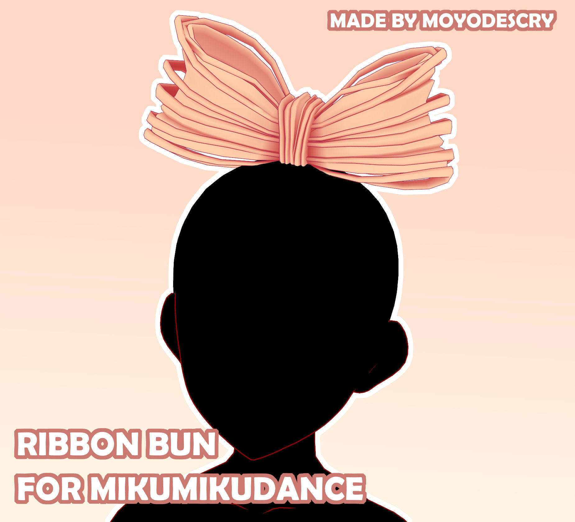 【MMD髪】Ribbon Bun - Moyodescry_MMD - BOOTH
