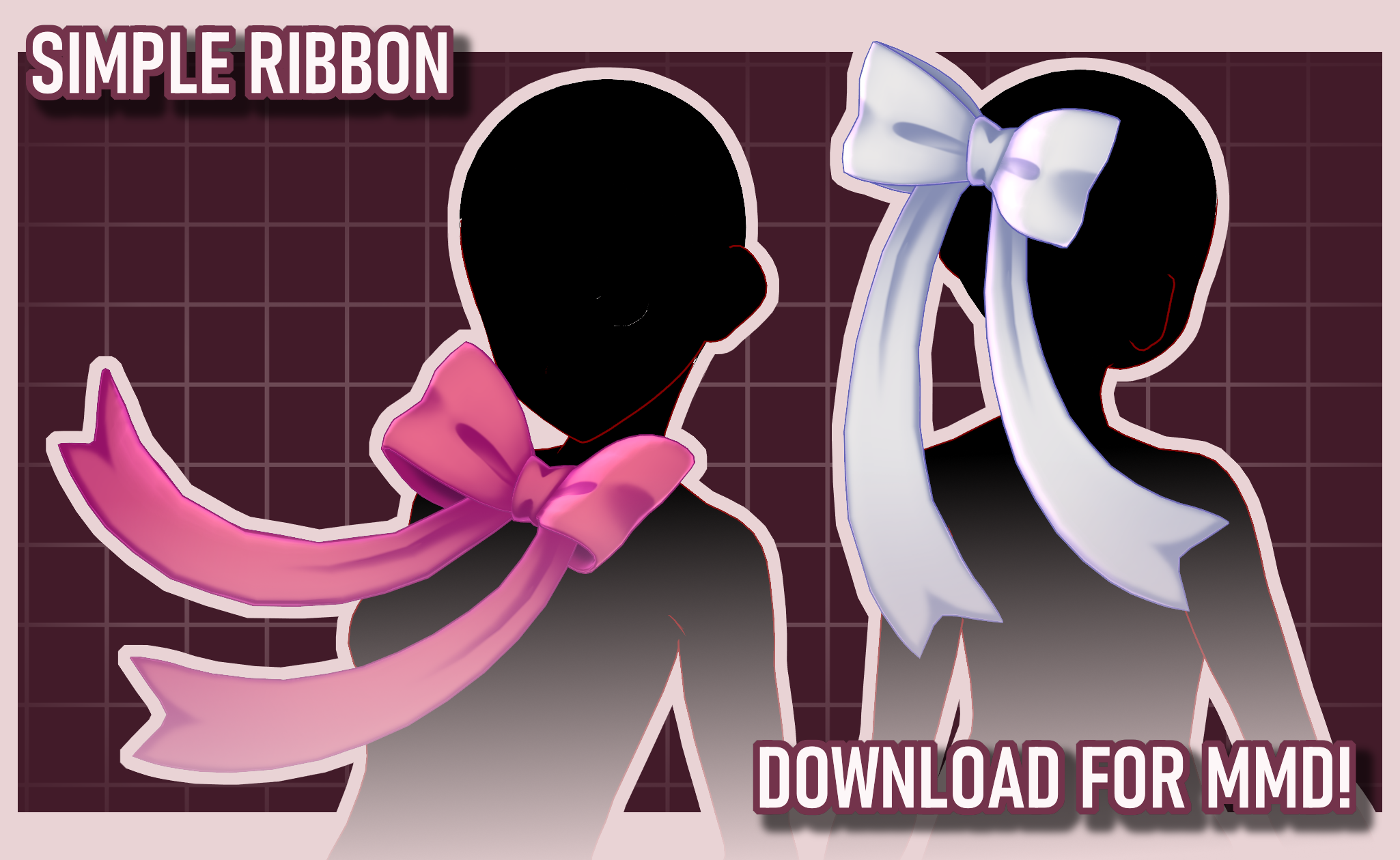 【MMD】Simple Ribbon - Moyodescry_MMD - BOOTH