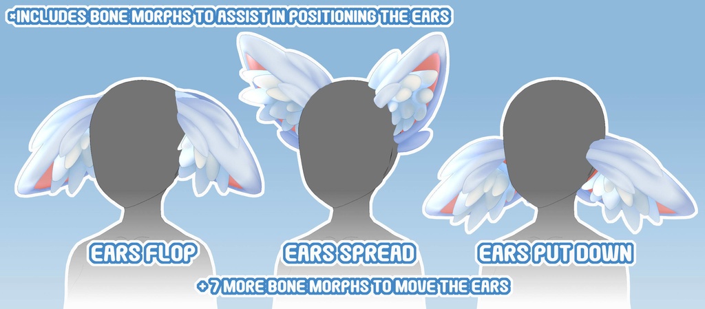 [MMD] Furry Ears (V2) - Moyodescry_MMD - BOOTH