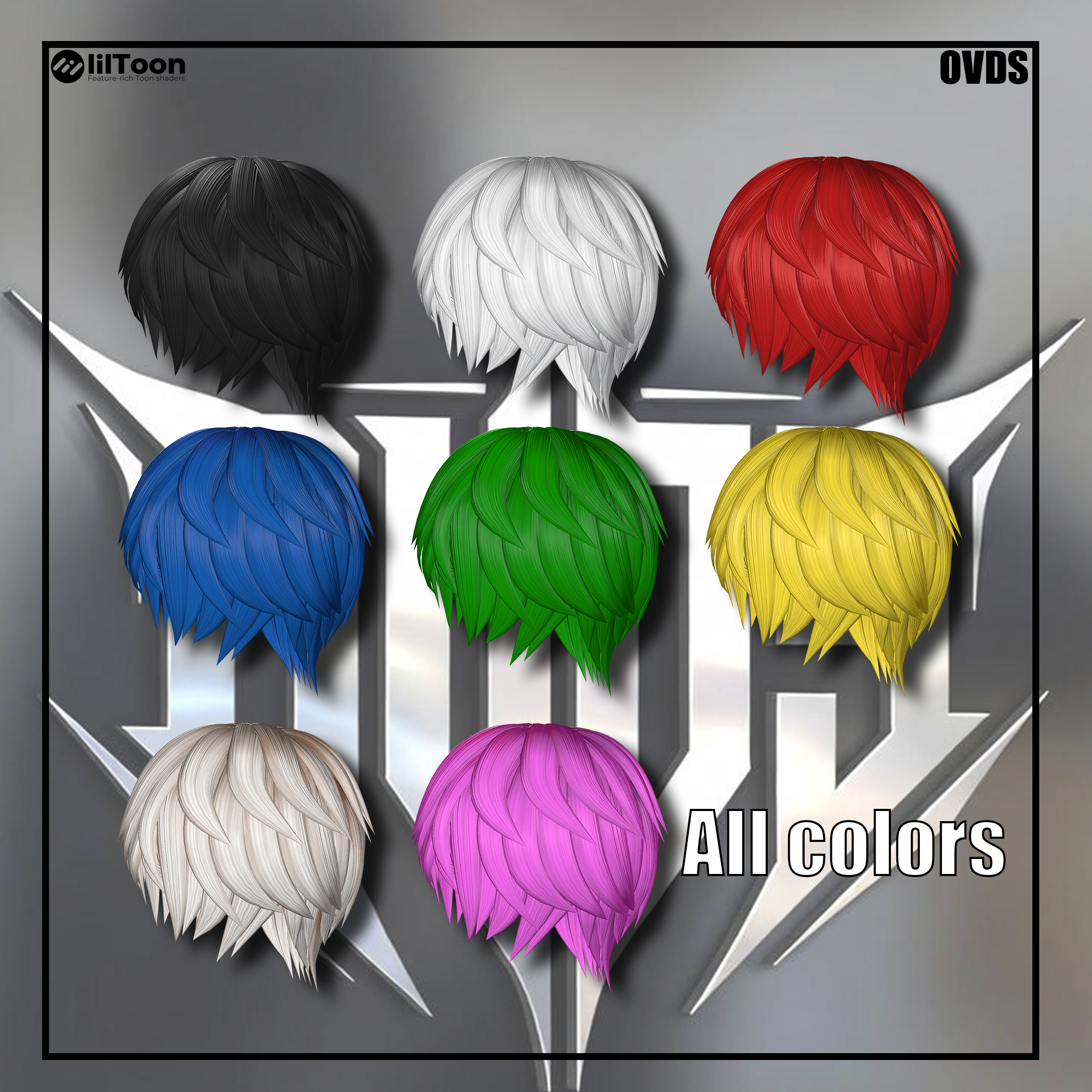 [VRC Hair] Layered Wolf Cut [MA supported] - OVDS - BOOTH