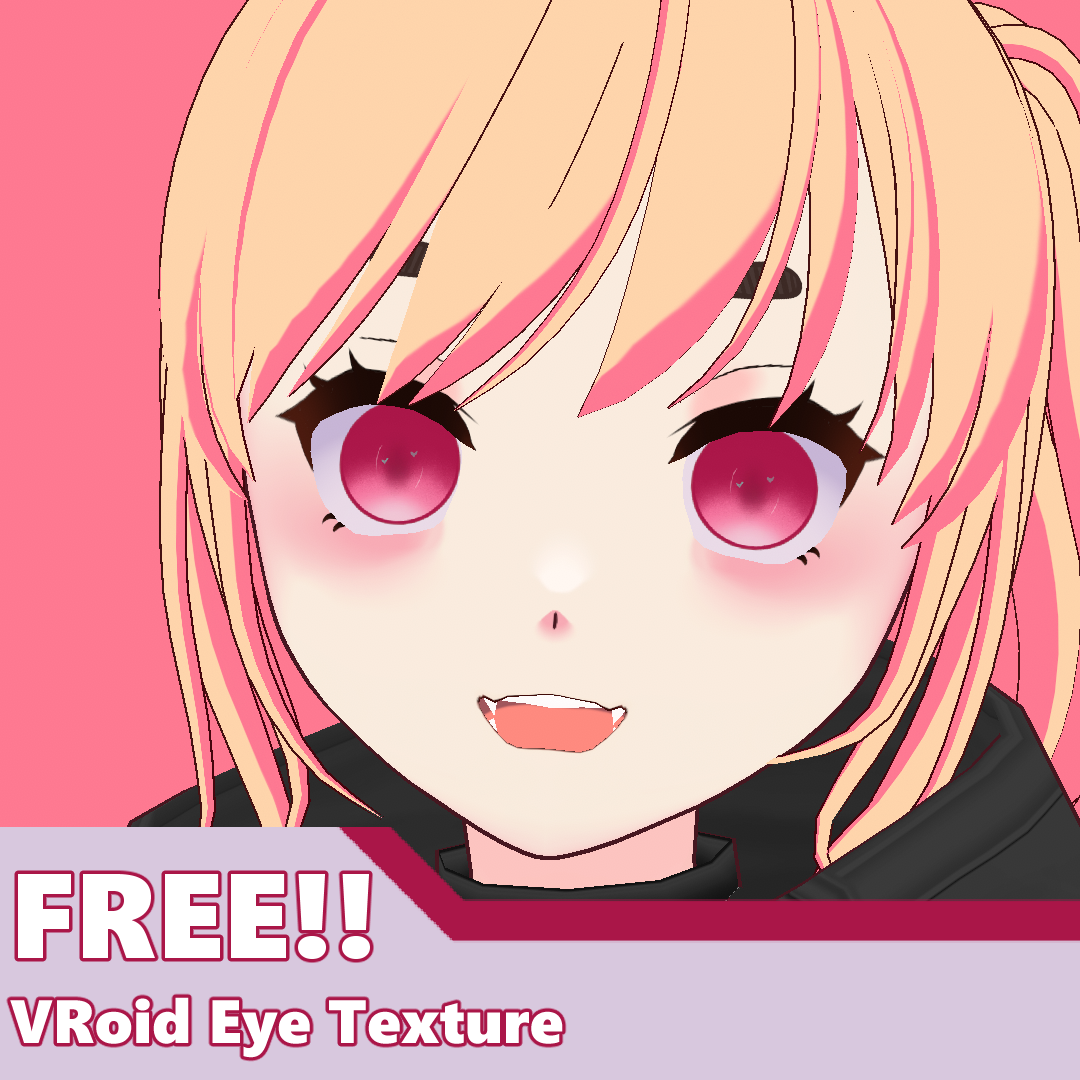 Pink Eyes! Vroid Eye Texture - YogurtCorgi - BOOTH