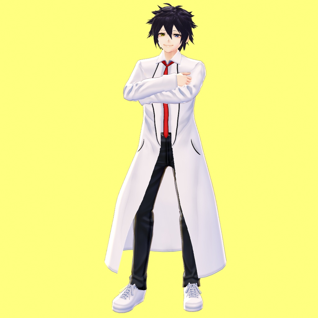 Lab Coat [VRoid studio] Makise Kurisu Tie - weeblets VTubing store - BOOTH