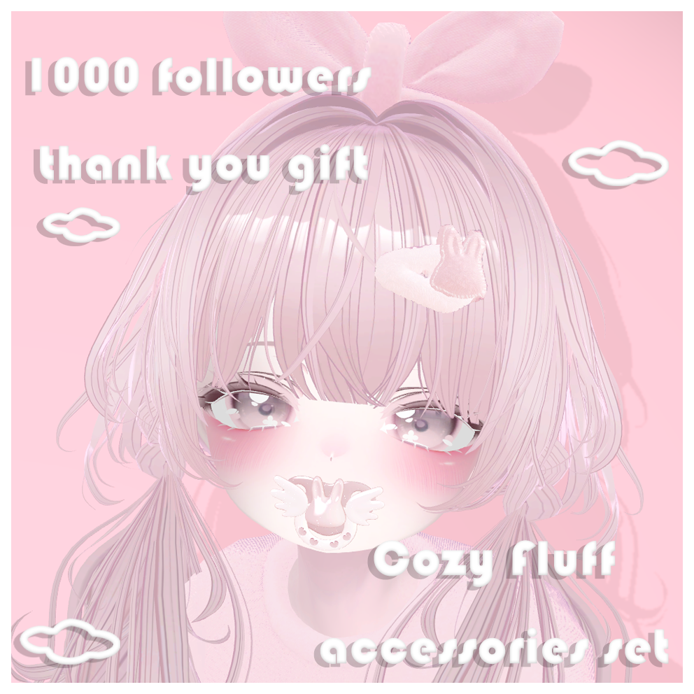 💭1000 followers thank you gift💭Cozy Fluff accessories set - fumitiki ...