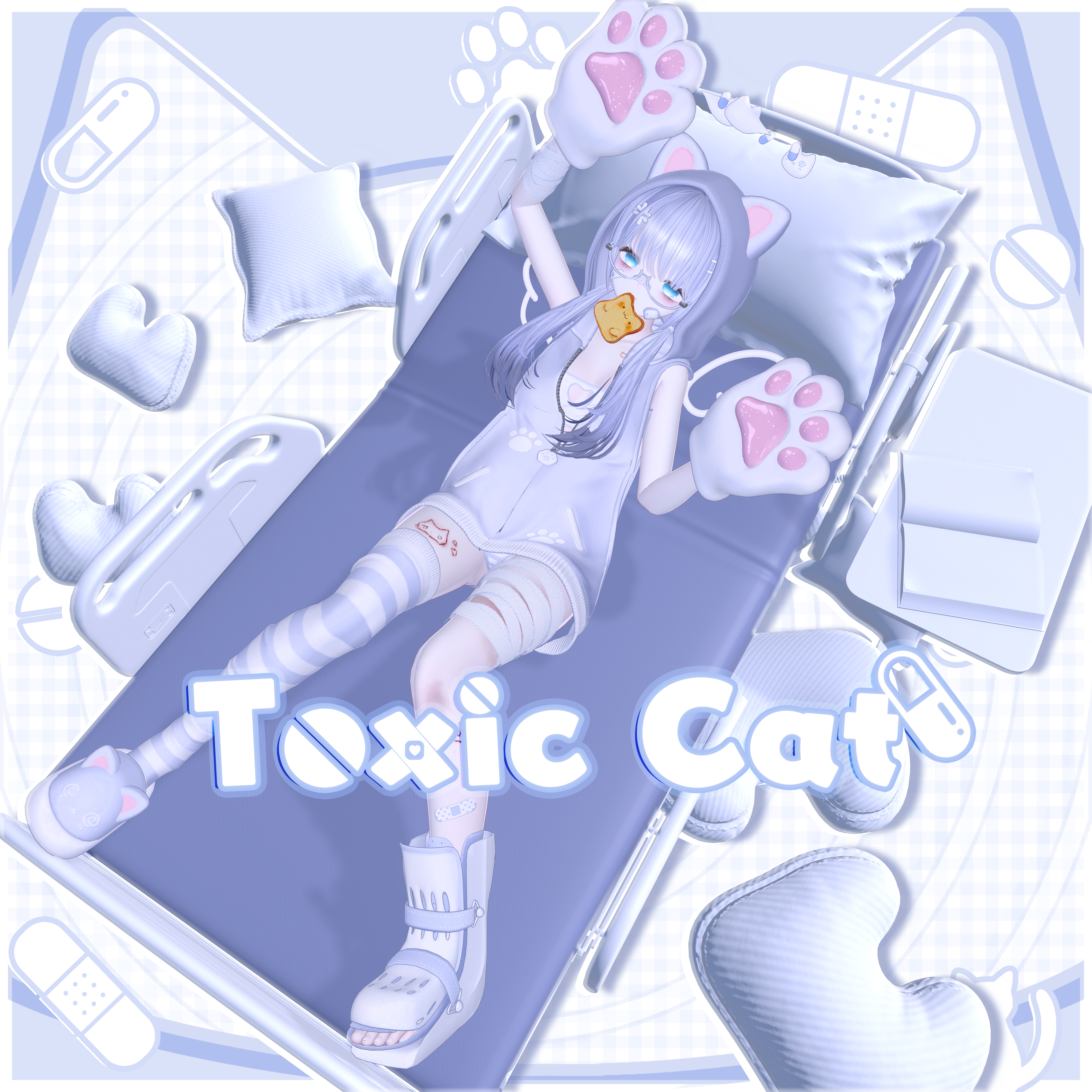 𖦹ʚ Toxic Cat ɞ𖦹⊹outfit+hair⊹ - fumitiki shop - BOOTH