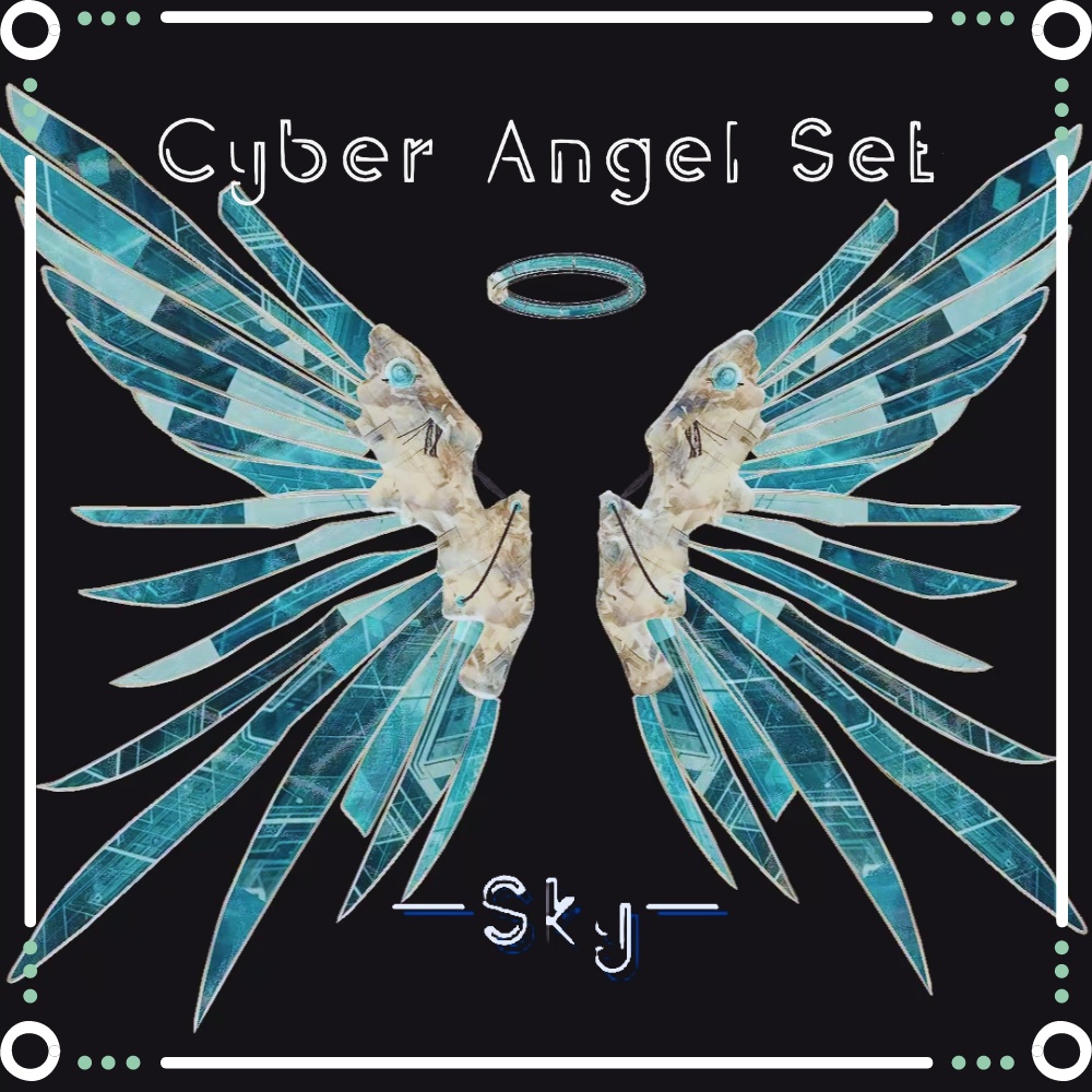 【3Dモデル】Cyber Angel Set - はるさめ雑貨店 - BOOTH