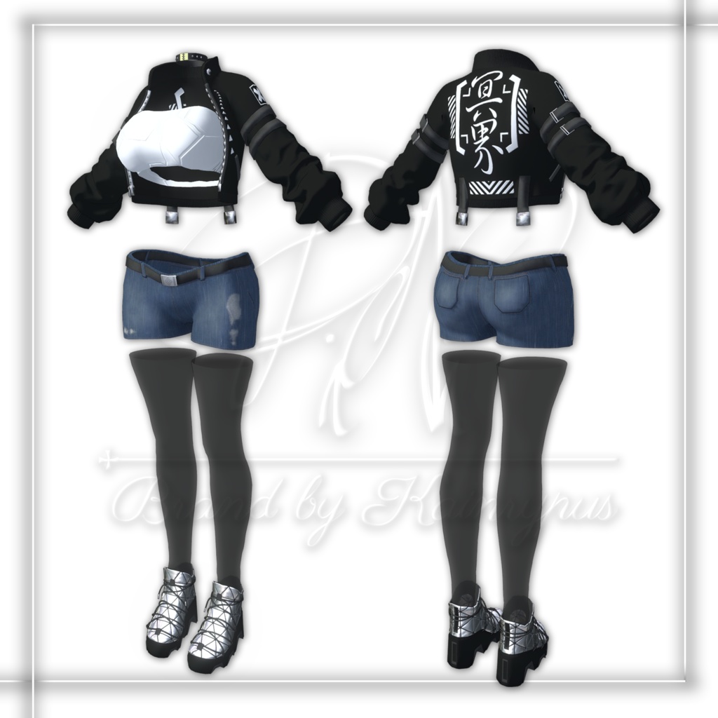 [3Dモデル]SJ_パンク衣装(Maya 舞夜専用) - Pini - BOOTH