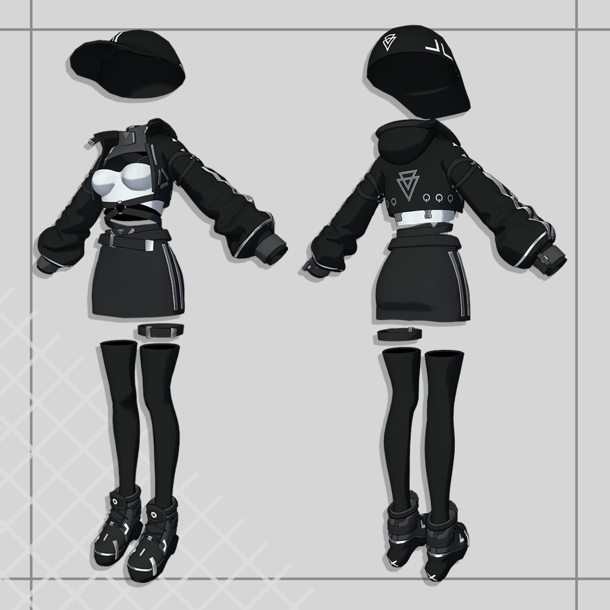 [3Dモデル]パンクジャケット(Leefa リーファ専用) - Pini - BOOTH