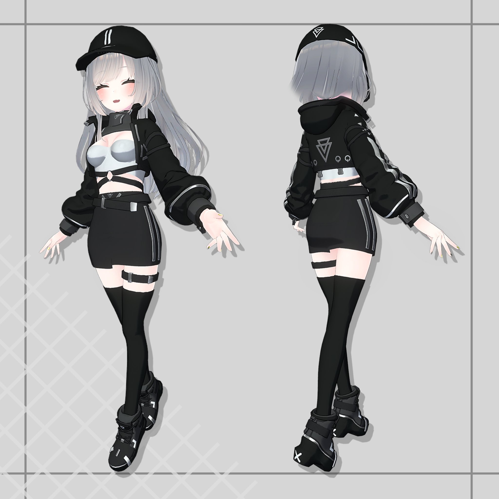 [3Dモデル]パンクジャケット(Leefa リーファ専用) - Pini - BOOTH