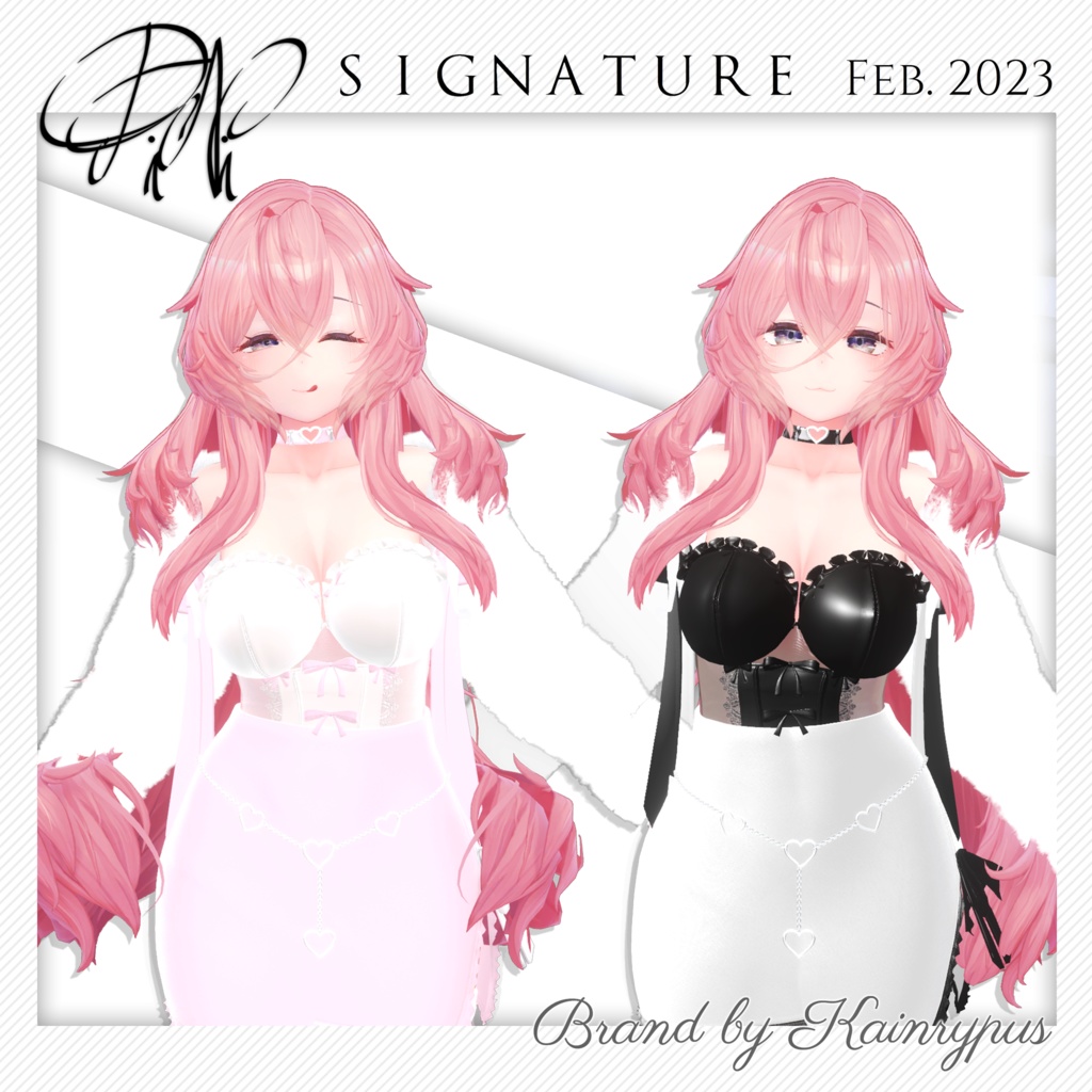 [3Dモデル]Signature - Zweite - Pini - BOOTH