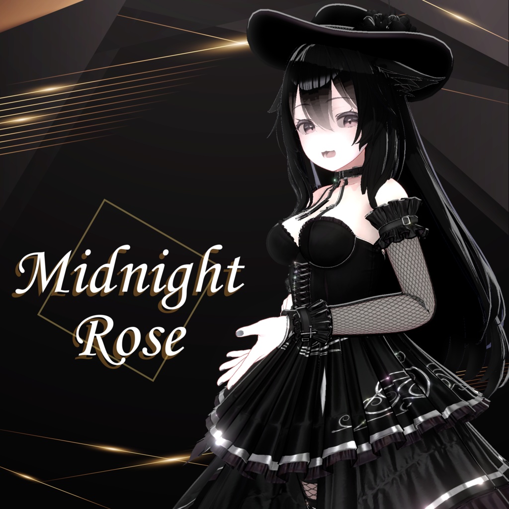 [3Dモデル] - Midnight Rose - - Pini - BOOTH