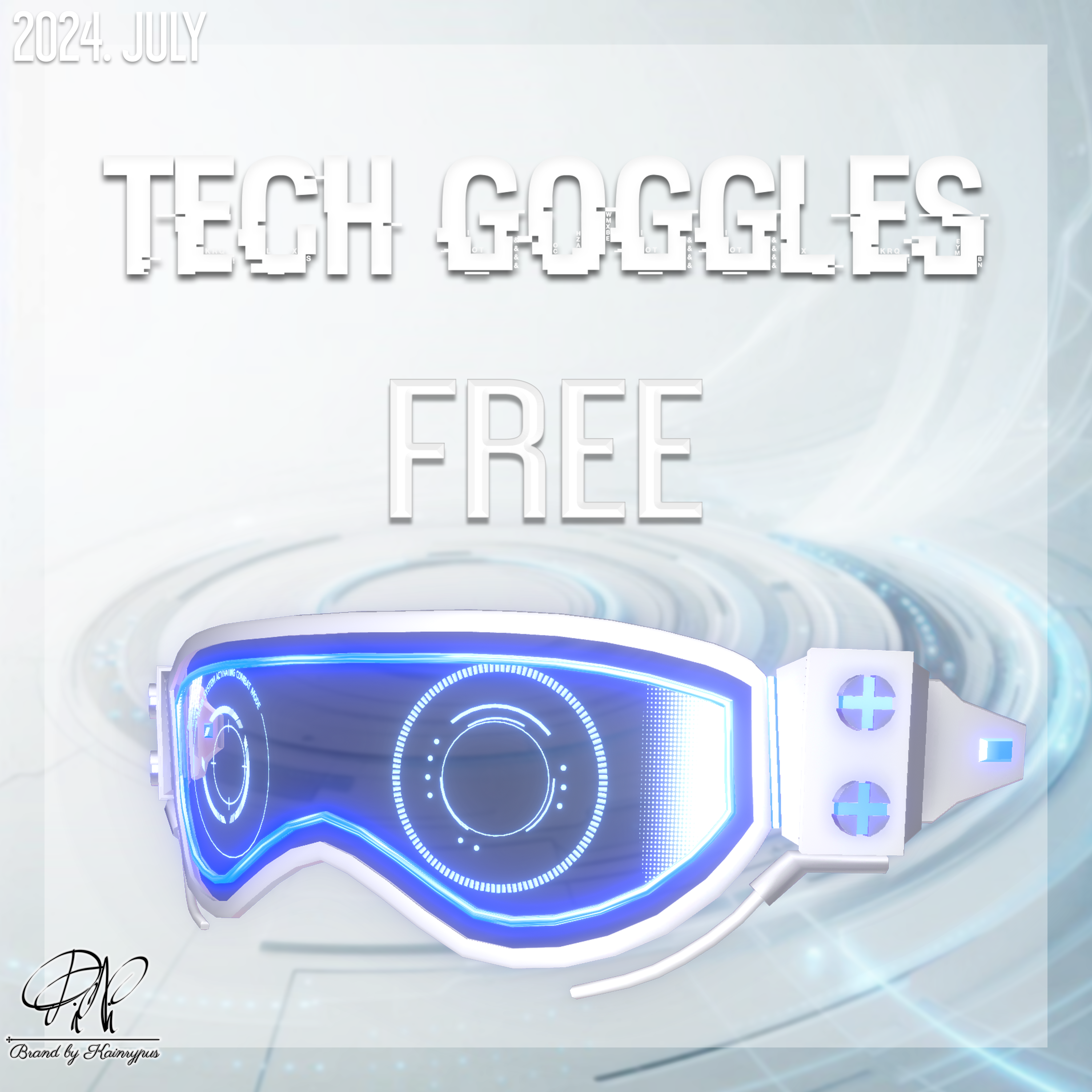 [3Dモデル] Free - Tech_Goggles - - Pini - BOOTH