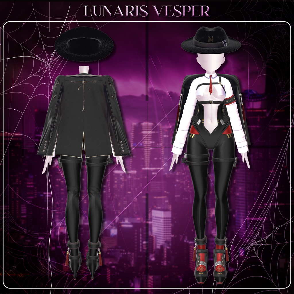 【3D衣装】「Lunaris_Vesper」 ルナリス・ヴェスパー [8アバター対応] - Pini - BOOTH