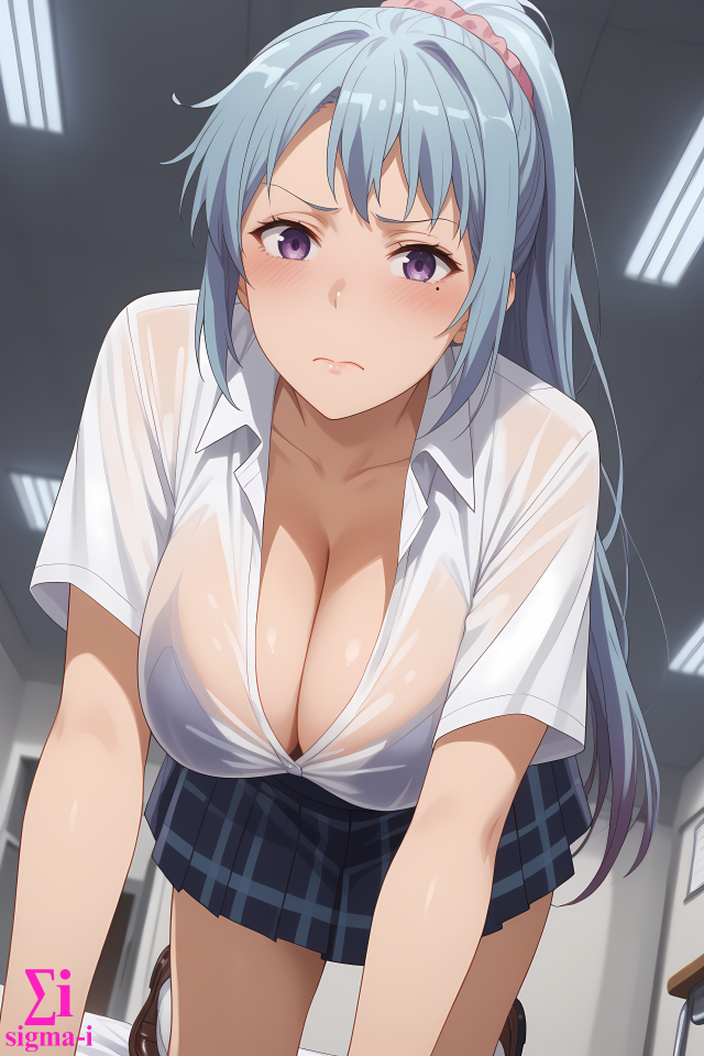 Saki School uniform 4k wallpapers x13 - 志熊愛/sigma-i - BOOTH