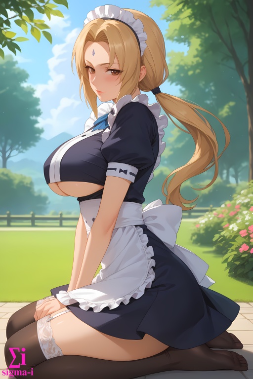 Tsunade Underboob Maid 4k wallpapers x14 - 志熊愛/sigma-i - BOOTH