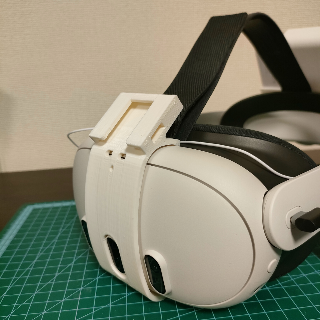 トラッカークイックリリースマウント （Quest3 はめ込みタイプ） - noja工房 - BOOTH