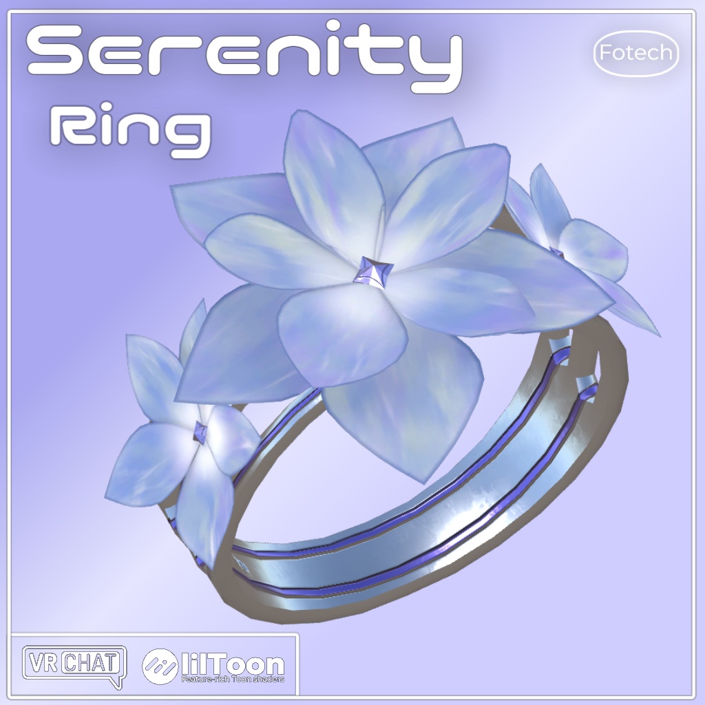 【3Dモデル】指輪モデル Serenity ring - Fotech - BOOTH