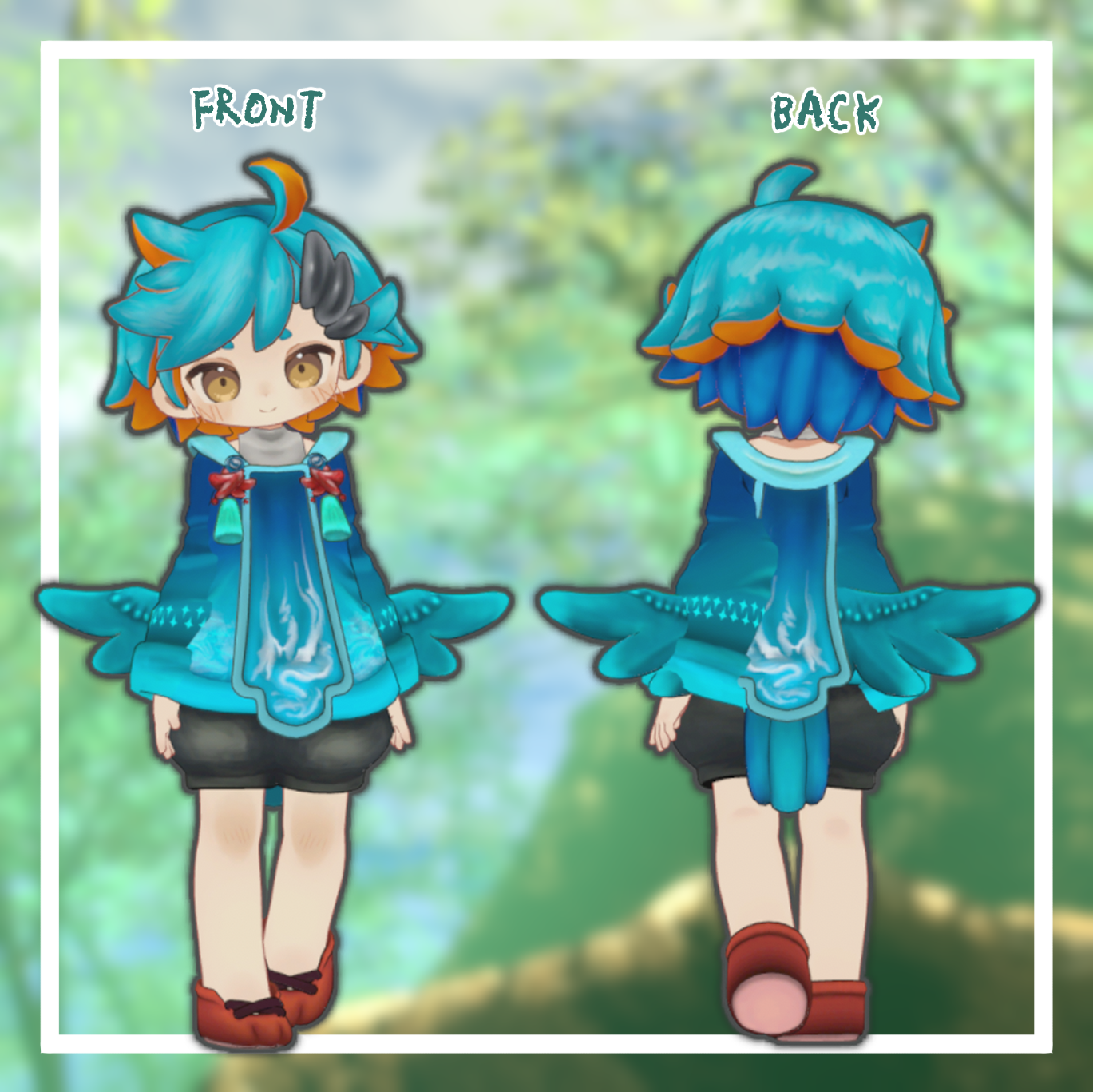 【ウズルハ】カワセミ改変テクスチャ【hair ＆ cloth Texture】 - suisui-mantine*shop* - BOOTH