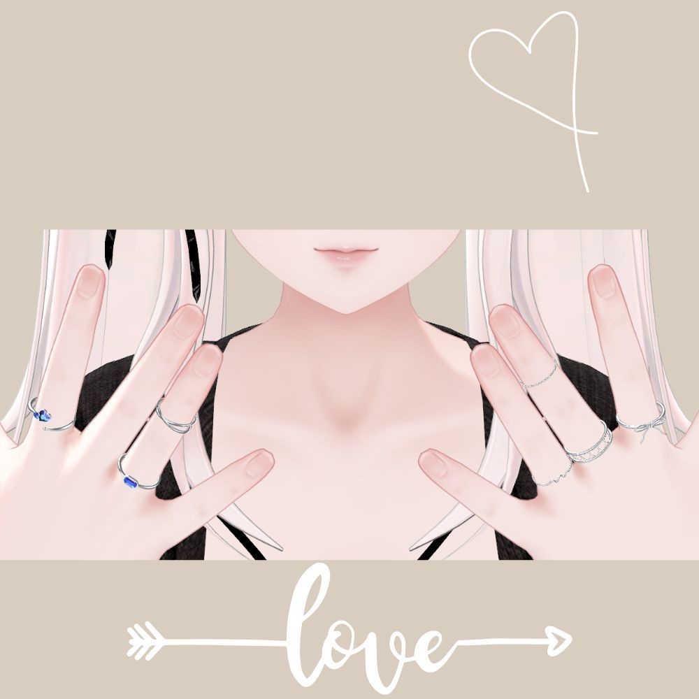 simple ring set (7種類) - puchiko shop - BOOTH