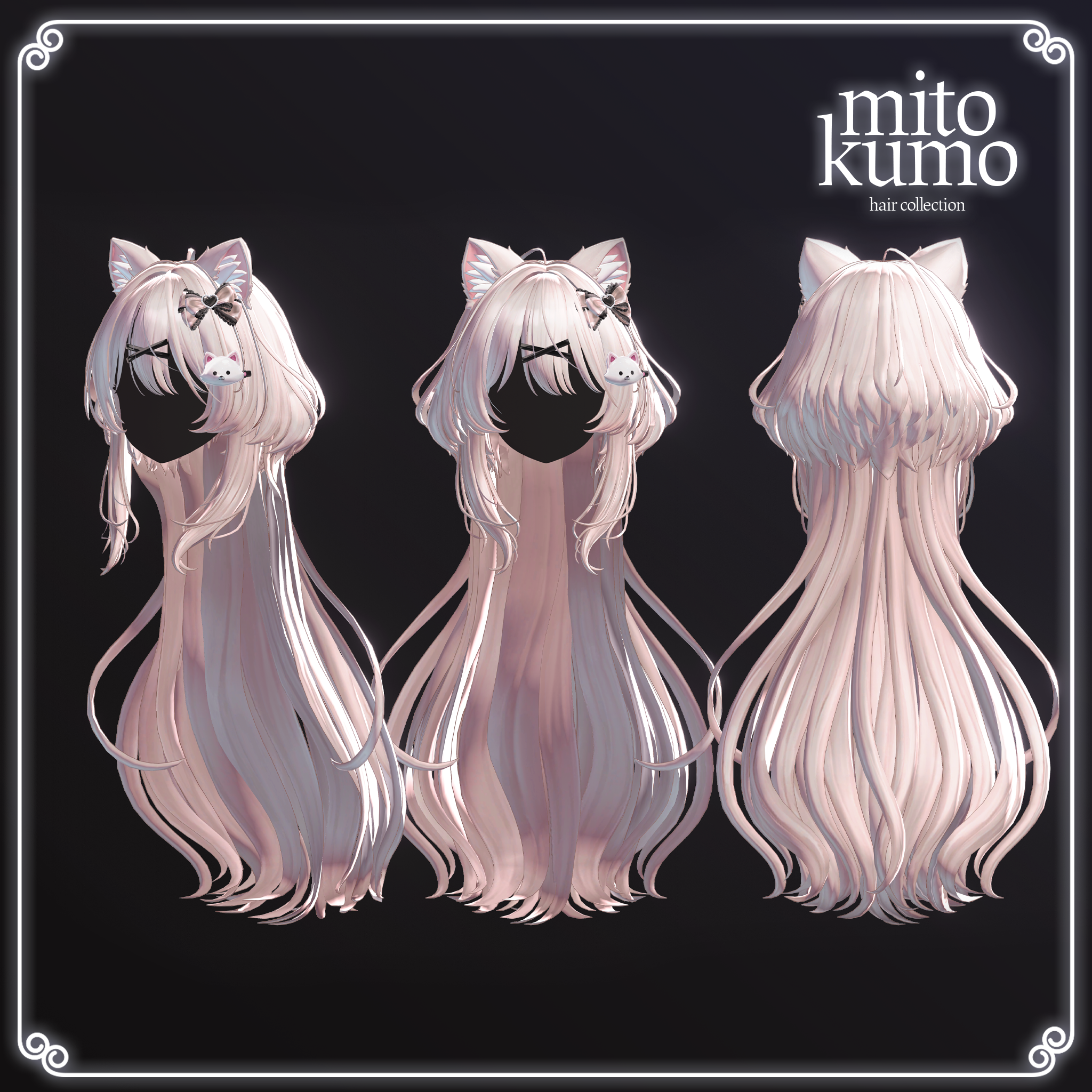 🔴On Sale🔴 ️【VRC Hair】 Snow Kit Hair - mitokumo - BOOTH