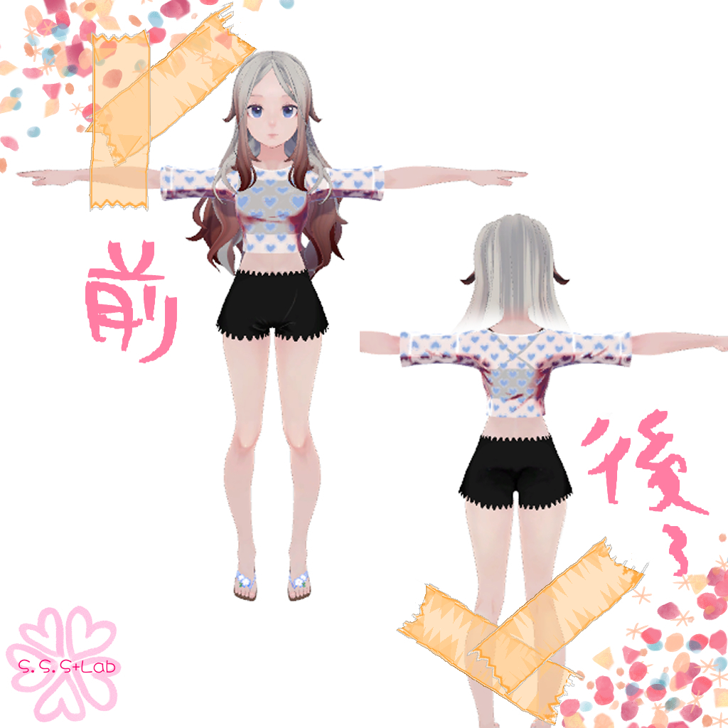 【VRChat想定】ボーイッシュ水着 - S.S.S+Lab - BOOTH