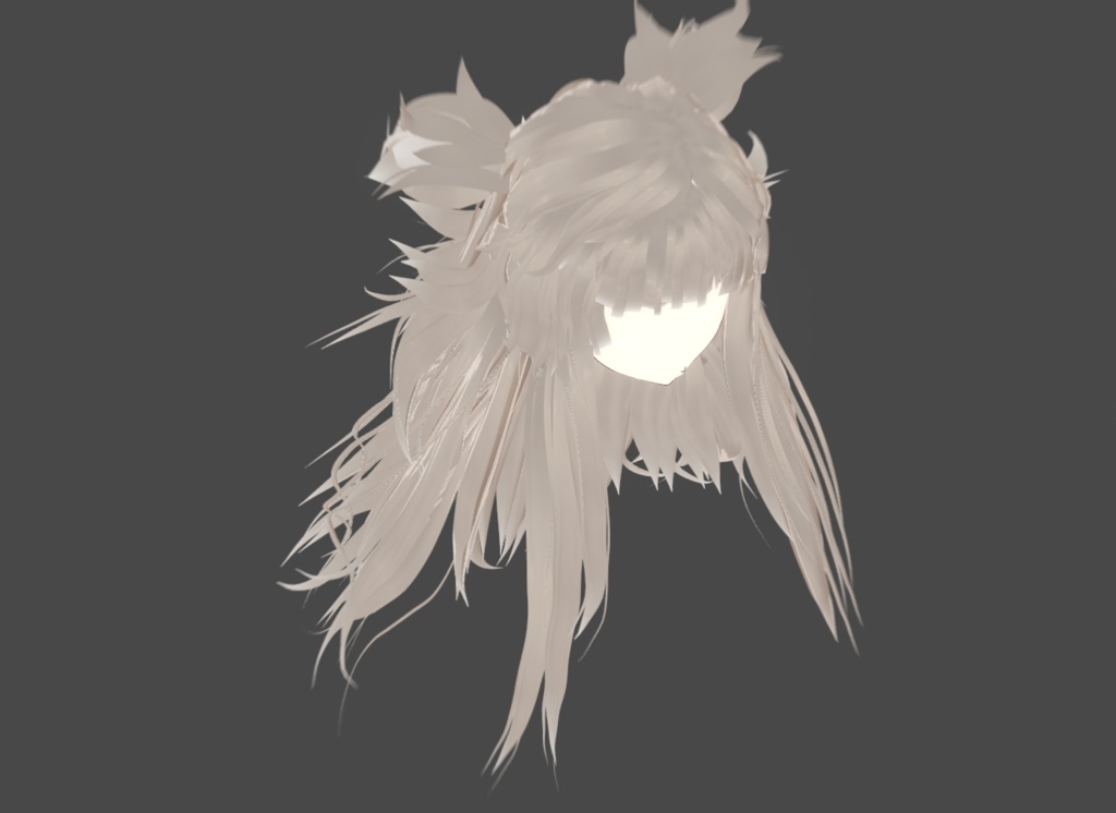 [Vroid] Rebel long hair preset (+texture and hair bounce setting ...