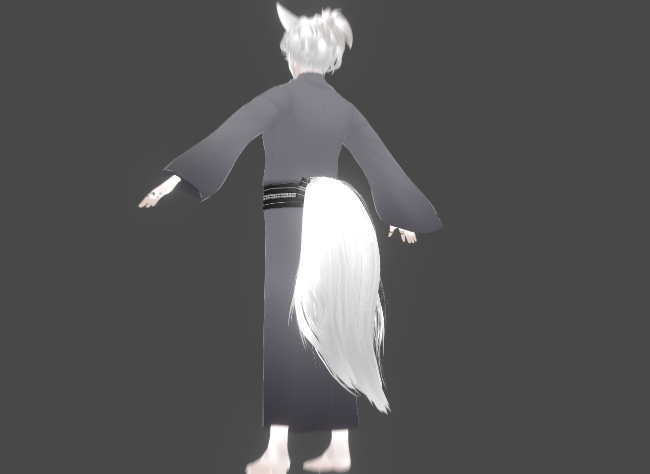 [VRoid] Fluffy long tail preset - BeigeStyle - BOOTH